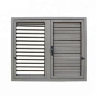 China Aluminum Alloy Exterior Plantation Shutters 6063-T5 Thermal Break with Double Tempered Glass 5mm+12A+5mm for sale