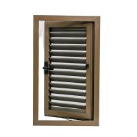 China Aluminum Alloy Exterior Plantation Shutters 6063-T5 Thermal Break with Double Tempered Glass 5mm+12A+5mm for sale