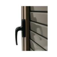 China Aluminum Alloy Exterior Plantation Shutters 6063-T5 Thermal Break with Double Tempered Glass 5mm+12A+5mm for sale