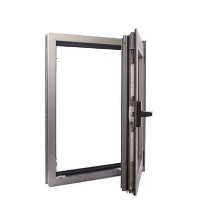 China Thermal Break Aluminum Tilt and Turn Window with Double Tempered Glass 5mm+12A+5mm for sale