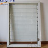 China Customized Profile Color Louver Design Aluminum Glass Shutter with Rotogear Operator for sale