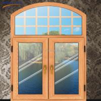China Customized Profile Color Aluminum Alloy Frame Curved Windows with Top Round Design for sale