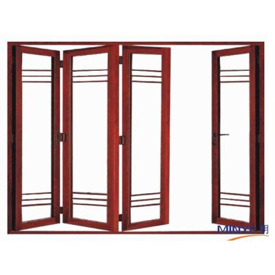 China Bi-Folding Sliding Door Soundproof Partition Wall 6063-T5 Aluminum Accordion Door for sale