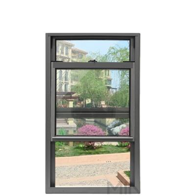 China Double Glazed Double Tempered Glass Vertical Sliding Windows for Single Hung Windows for sale