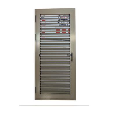 China CE Aluminum Profile Commercial Louver Door Finished Surface Aluminum Slats 6063-T5 for sale