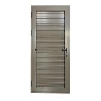 China CE Aluminum Profile Commercial Louver Door Finished Surface Aluminum Slats 6063-T5 for sale