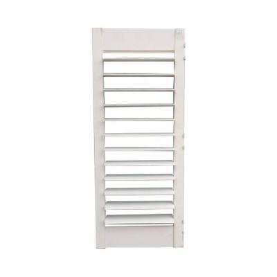 China Horizontal Opening Pattern France PVC Shutters Louver Plantation Modern Design 6063-T5 for sale