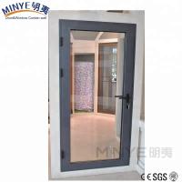 China Commercial Fire Rated Glass Doors Frameless Design 5mm Tempered Glass Thermal Break Aluminum Profile for sale