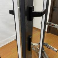 China PVC French Casement Door with Double Tempered Glass 5 Year Warranty Custom Size for sale