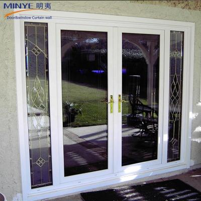 China Aluminum Alloy Casement Door Double Glazed 5mm 12A 5mm Safety Tilt Turn for Home Villa for sale
