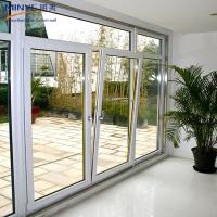 China Aluminum Alloy Casement Door Double Glazed 5mm 12A 5mm Safety Tilt Turn for Home Villa for sale