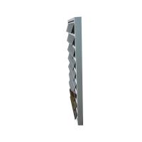 China Aluminum Airtight Anti Theft Jalousie Window Shutter 5mm 12A 5mm Double Tempered Glass for sale