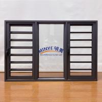 China Aluminum Alloy Glass Louver Shutter for European Exterior Home 6063-T5 5mm Double Glazing for sale