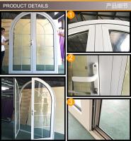 China Aluminum Tilt Turn Arched French Door with Tempered Glass 5mm+12A+5mm for sale