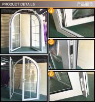 China Aluminum Tilt Turn Arched French Door with Tempered Glass 5mm+12A+5mm for sale
