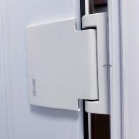 China Double Tempered Glass French Style UPVC Vertical Hinged Door 5mm+12A+5mm for PVC Gusset Door Exporter for sale