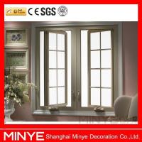 China Germany Technoform Insulation Strip Grid Design Aluminum Casement Windows for Commercial for sale