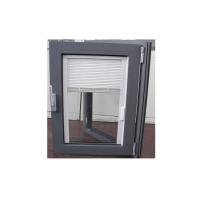 China Visual Field Adjustment Aluminum Casement Window with Inner Shutter and Double Glass for sale