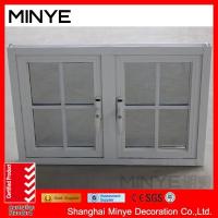 China Thermal Break Aluminum Casement Window with Iron Grill Design 6063-T5 5mm Glass for sale