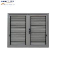 China American Style Soundproof Timber Aluminum Louvers Windows 1.4mm Profile 30dB for sale