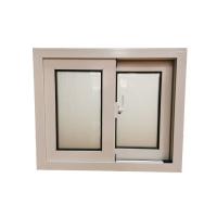 China PVC Plastic Steel Frame Hurricane Impact Sliding Windows 5mm+12A+5mm Double Glazed for Bedroom for sale