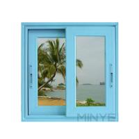 China PVC Plastic Steel Frame Hurricane Impact Sliding Windows 5mm+12A+5mm Double Glazed for Bedroom for sale