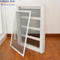 China Customized Aluminum Glass Blinds with Fly Screen 6063-T5 Aluminum Profile 5mm Double Tempered Glass for sale