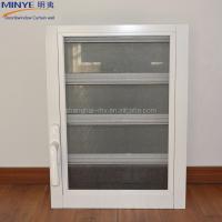 China Customized Aluminum Glass Blinds with Fly Screen 6063-T5 Aluminum Profile 5mm Double Tempered Glass for sale