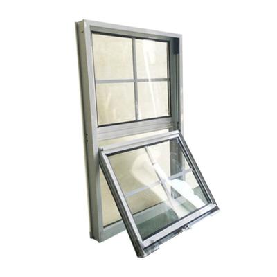 China UPVC Manual Vertical Sliding Window Tempered Glass 5mm 12A Fiberglass Screen Netting for sale