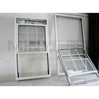 China UPVC Manual Vertical Sliding Window Tempered Glass 5mm 12A Fiberglass Screen Netting for sale