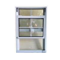 China UPVC Manual Vertical Sliding Window Tempered Glass 5mm 12A Fiberglass Screen Netting for sale