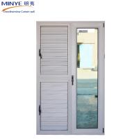 China Double Tempered Double Glazed Louver Aluminum Casement Window with Finished Surface for sale