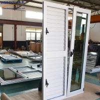 China Double Tempered Double Glazed Louver Aluminum Casement Window with Finished Surface for sale