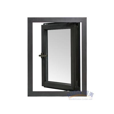 China AS2047 Low-E Double Glazed Aluminum Storm Casement Swing Window 30dB Soundproof for sale