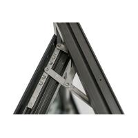 China AS2047 Low-E Double Glazed Aluminum Storm Casement Swing Window 30dB Soundproof for sale