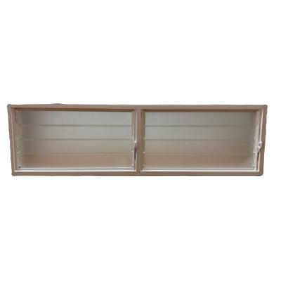 China Double Coated Glass Blades Aluminum Glass Shutter Window 5mm+12A+5mm Easy Handling for sale