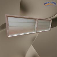 China Double Coated Glass Blades Aluminum Glass Shutter Window 5mm+12A+5mm Easy Handling for sale