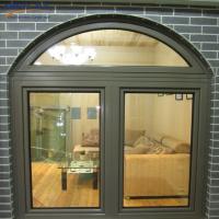 China Church Aluminum Window with Double Tempered Glass 5mm Swing Design High Window Grill for sale