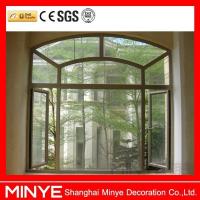 China Church Aluminum Window with Double Tempered Glass 5mm Swing Design High Window Grill for sale