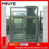 China Church Aluminum Window with Double Tempered Glass 5mm Swing Design High Window Grill for sale