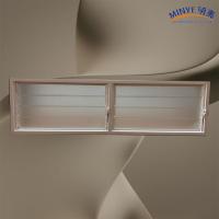 China Double Coated Glass Blades Aluminum Glass Shutter Window 5mm+12A+5mm Easy Handling for sale