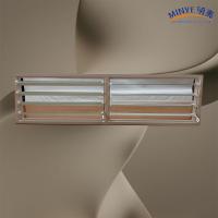 China Double Coated Glass Blades Aluminum Glass Shutter Window 5mm+12A+5mm Easy Handling for sale