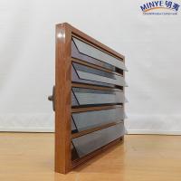 China Adjustable Glass Louver Shutter for European Exterior Homes Custom Colors 6063-T5 Aluminum for sale