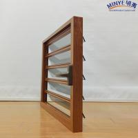 China Adjustable Glass Louver Shutter for European Exterior Homes Custom Colors 6063-T5 Aluminum for sale