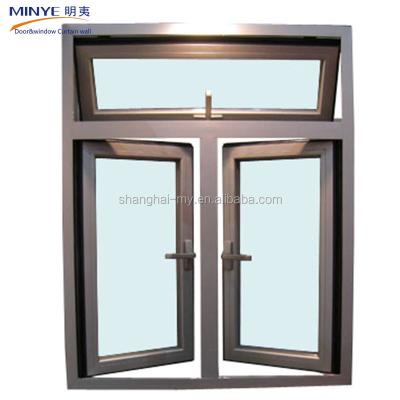 China High Aluminum Floor to Ceiling Window 3.0mm Profile with Nylon Screen for sale