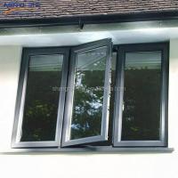 China High Aluminum Floor to Ceiling Window 3.0mm Profile with Nylon Screen for sale