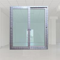 China Waterproof UPVC Kitchen Glass Sliding Door with Finished PVC Interior Door 5mm+12A+5mm for sale