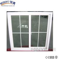 China Waterproof UPVC Kitchen Glass Sliding Door with Finished PVC Interior Door 5mm+12A+5mm for sale
