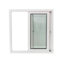 China Waterproof UPVC Kitchen Glass Sliding Door with Finished PVC Interior Door 5mm+12A+5mm for sale