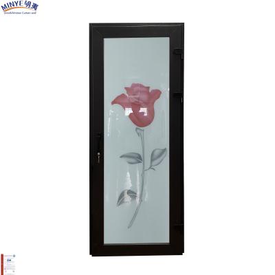China Modern Vertical Hinged UPVC Door Swing for Villa 6063-T5 Aluminum Frame Double Glazing 5mm+12A+5mm for sale